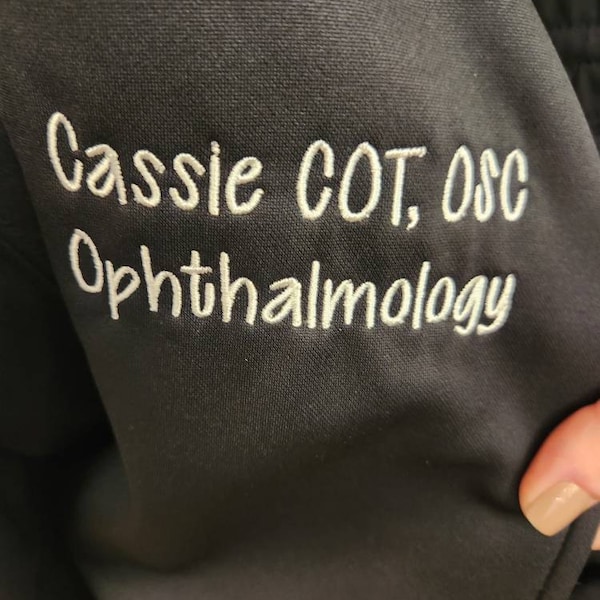 Occupational Therapy Heart OT Medical Jacket-ot-fleece Jacket With Name ...
