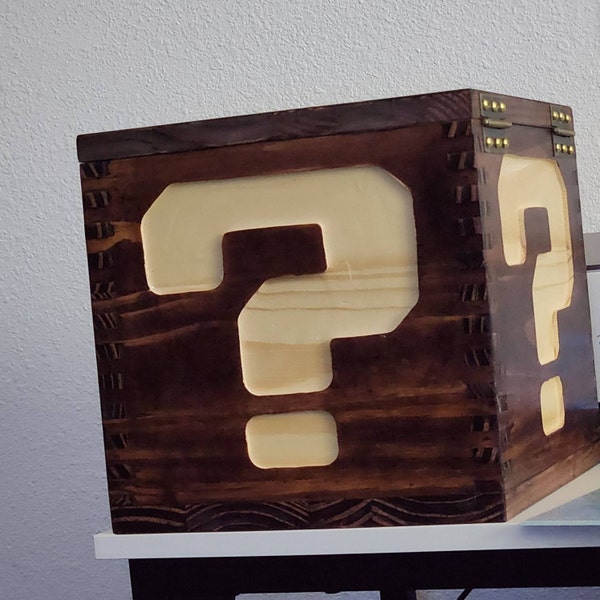 Super Mario Coin Box - Video Game Decor / Retro Gaming Nintendo Art ...