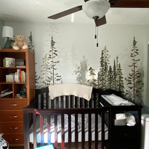 Large Wall Simple Spring Tree Decal Forest Decor Vinyl Sticker - Etsy