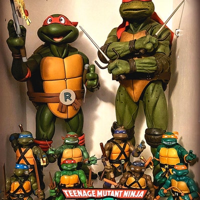Teenage Mutant Ninja Turtles 3D Shelf Sign / Fridge Magnet Retro 80s ...