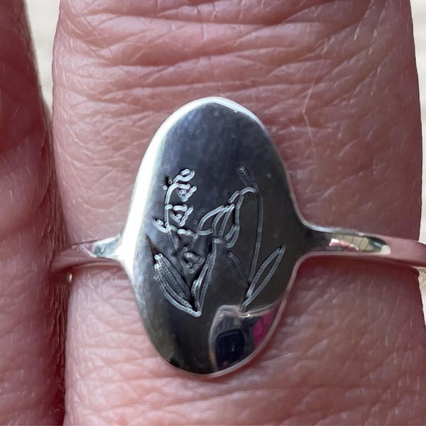 Flower Ring Birth Month Flower Ring Dainty Ring Birthday Gift ...