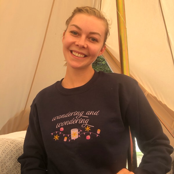 Princess Inspired Embroidered Pink Crewneck Sweatshirt With Rapunzel ...