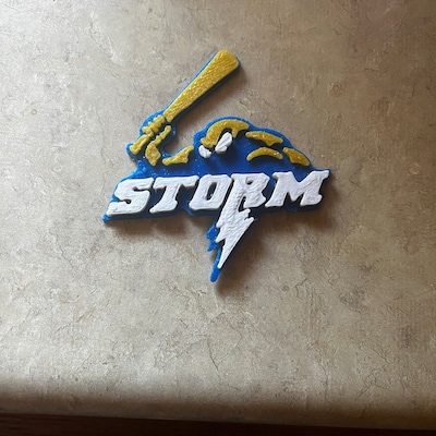 Custom 3D Baseball Helmet Decals 3D Printed Team Logo & Number Raised ...