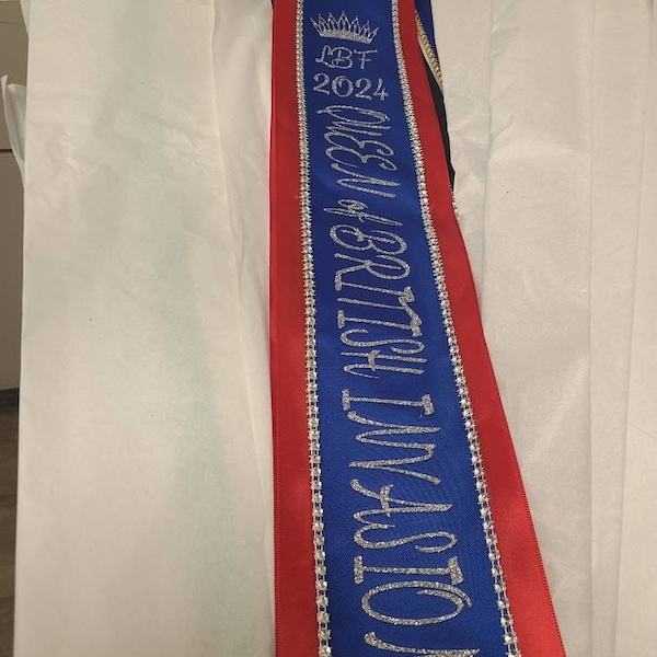 Pageant Sash, Birthday Sash, County Fair Sash, Argentina, Miss Universe ...