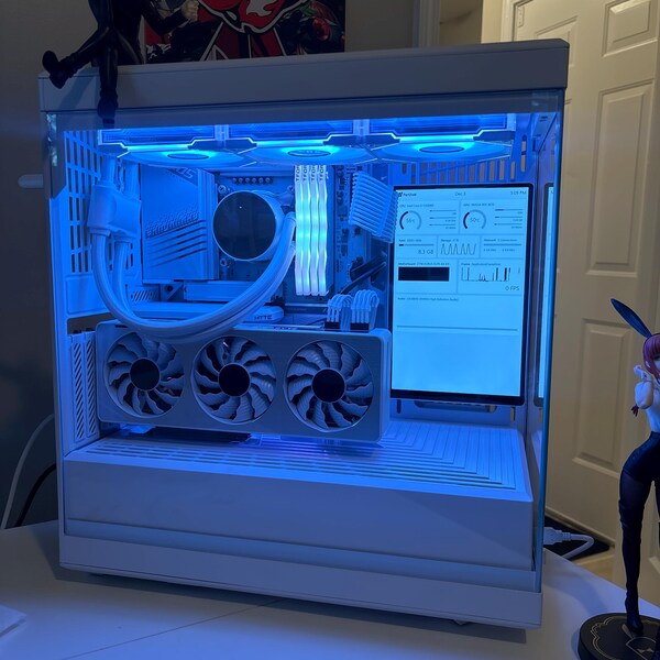 Shelf 3 - RGB Floating PC Shelf for Figure - 120mm 140mm Fan ...