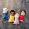 Set of 4 Miniature Rag Dolls - Tiny Dolls, Miniature Dolls, Dollhouse ...
