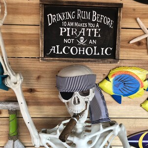 Drinking Rum / Bartender / Bar Decor / Kitchen Decor / Pirates / Humor ...