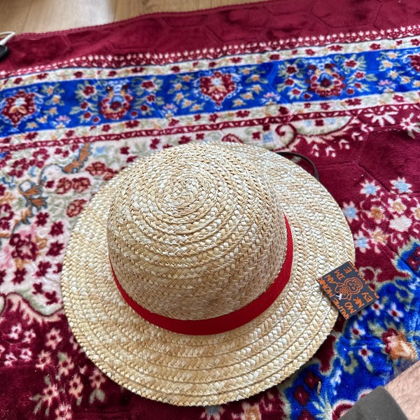 EXTRA Large XL One Piece Luffy Straw Hat for Adults - for Cosplay or ...