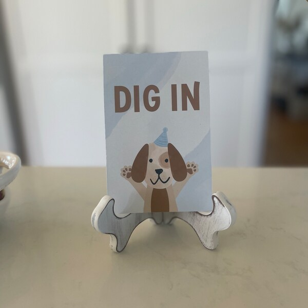 Dig in Puppy Dog Party Sign, Adopt Puppy, Adopt Puppy Decor, Puppy ...