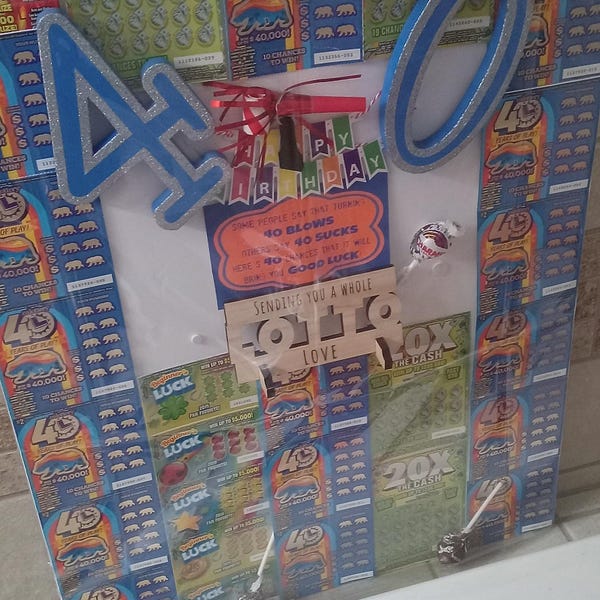 Scratch Card Lottery Ticket Holder, Solid Wood Scratch Card Holder ...