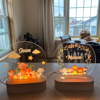 Personalized Night Light With Photo/album Cover, Acrylic Music Plaque ...