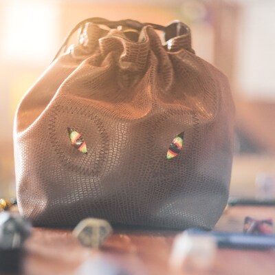 Mimic D&D Dice Bag Drawstring Pouch Bag Large Leather Bag of - Etsy Canada