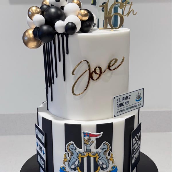 Acrylic Happy 80th Birthday Cake Topper and Name Cake Charm, Gold ...