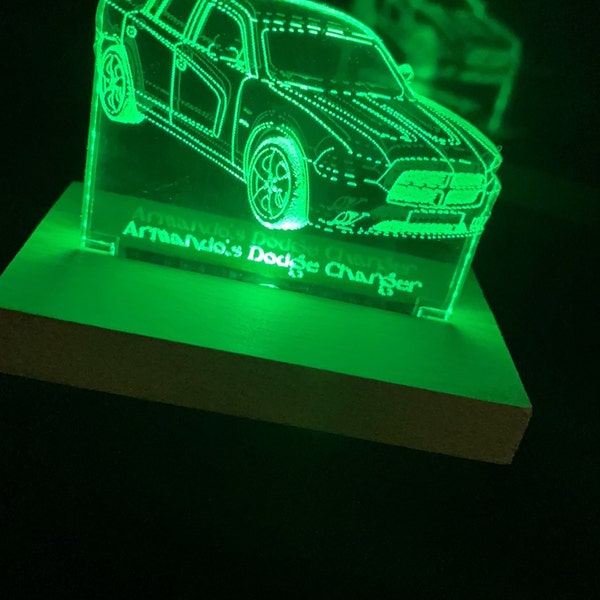 Toyota Supra Edge Lit LED Acrylic Light up Sign Desk Model Night Light ...