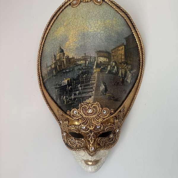 Masquerade Mask Hand Painted - Interior Design Venetian Mask - Mask ...