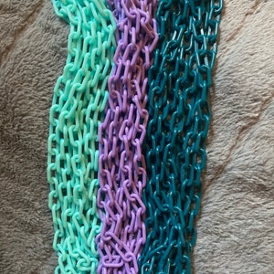 5 Feet High Quality 3mm Plastic Chain for Craft, DIY Bird Toys, Sugar ...