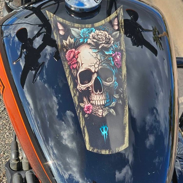 Old School H20 2pc Motorcycle Tank Side Decal Set for Harley Davidson ...