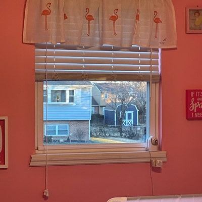 Flamingo Valance - Etsy