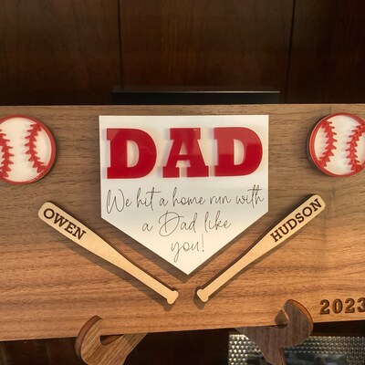 Baseball Themed Fathers Day Gift for Dad Sports Gift for Baseball Dad ...
