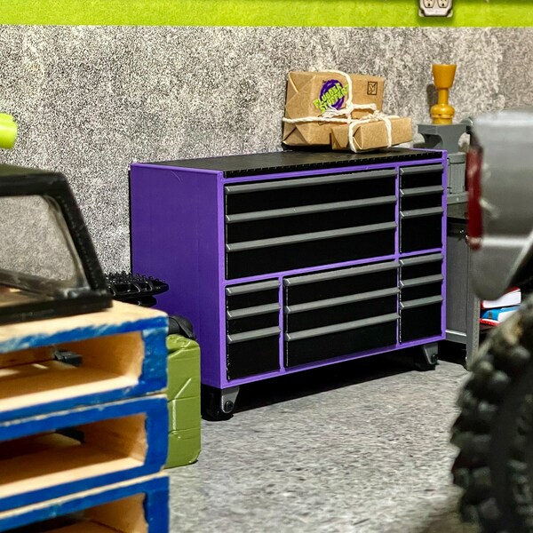 1/18-1/24 Scale Tool Box, Working Parts! Opening Drawer's, Rolling ...