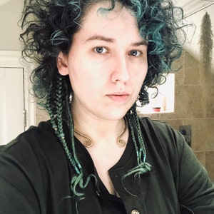 Green-brown Ateba Boho Hippie Hair Extention Hair Wrap for | Etsy