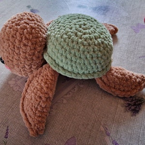 Crochet Turtle Pattern 2 Sizes regular and Jumbo PDF Download Beginner ...