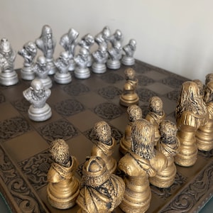 Large Chess Set King Louis XIV Chess Pieces Gardens of - Etsy
