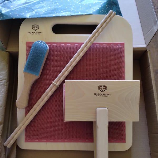 Carding, Blending Wool and Other Fibers: Hand Carders & Blending Board ...