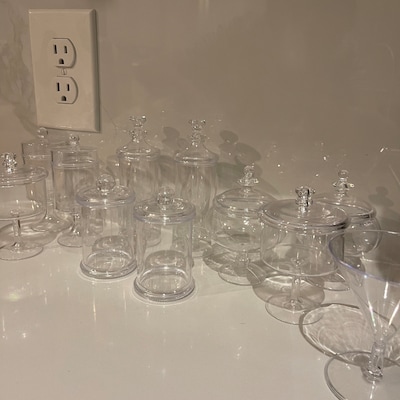 10 Mini Apothecary Candy Jars / Acrylic Candy Jar Favors / Candy Jar ...