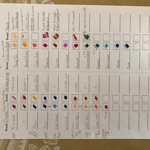Lyra Rembrandt Polycolor Pencil Chart 72 Color Swatch PDF - Etsy