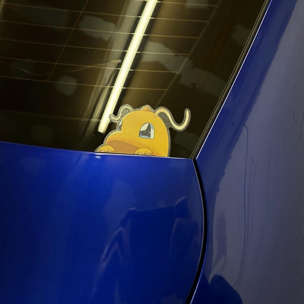 Anime Mascots Peeker Sticker | Anime Peeking Decal - Etsy