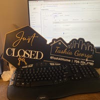 Just Closed House Sign, House Sign With LOGO, Sold Sign for Realtor ...