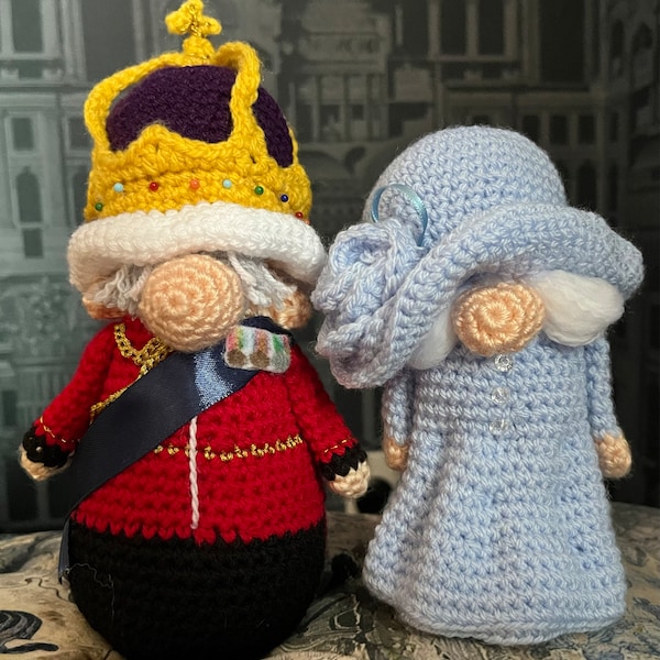 King Charles III Coronation Gnome Crochet Pattern, Charles III and ...