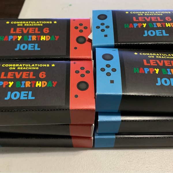 Video Game Theme Favor Box. Gamer Party. Video Game Party. Printable ...