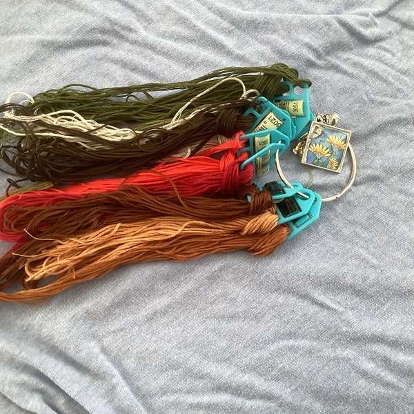 MIDI Floss Thread Drops With Label Tag Slot Cross Stitch, Embroidery ...