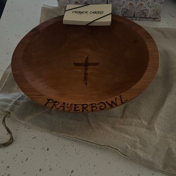 Prayer Bowl | Made in the USA | Faith Gifts | Prayer Bowls Wood ...