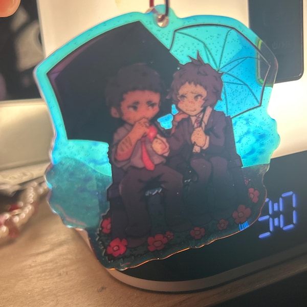 GHOST (and Pals!) 3in Mirror Acrylic Keychain // the Distortionist - Etsy