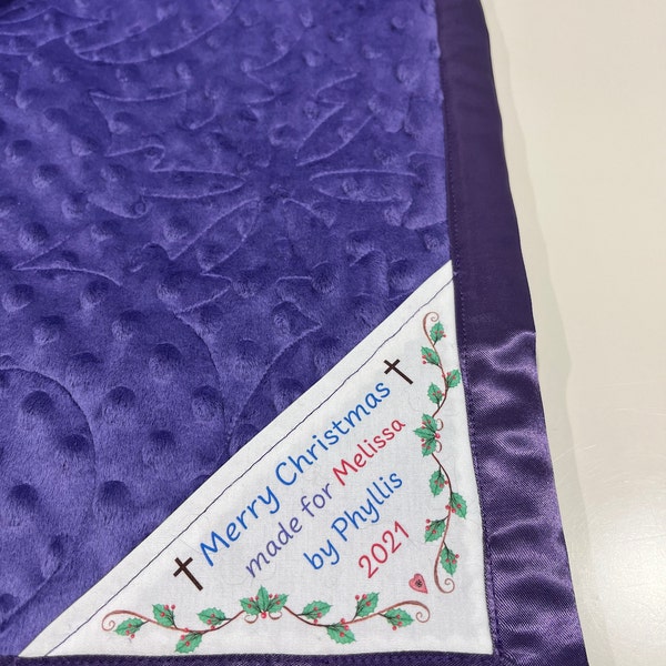 Christmas Corner Label, Christmas Tree Fabric, Quilt Labels, Christmas ...