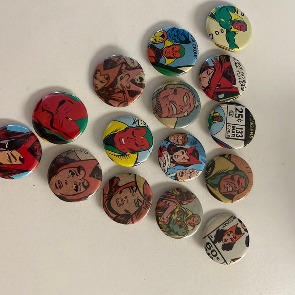 SDCC 2024 San Diego Comiccon Button Pin Set of 6 Badges Comic ...