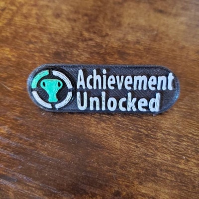 Achievement Unlocked Pin - Etsy