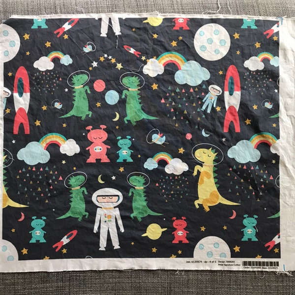 Space Fabric Space, Black by Michellegracedesign Space Aliens Rocket ...