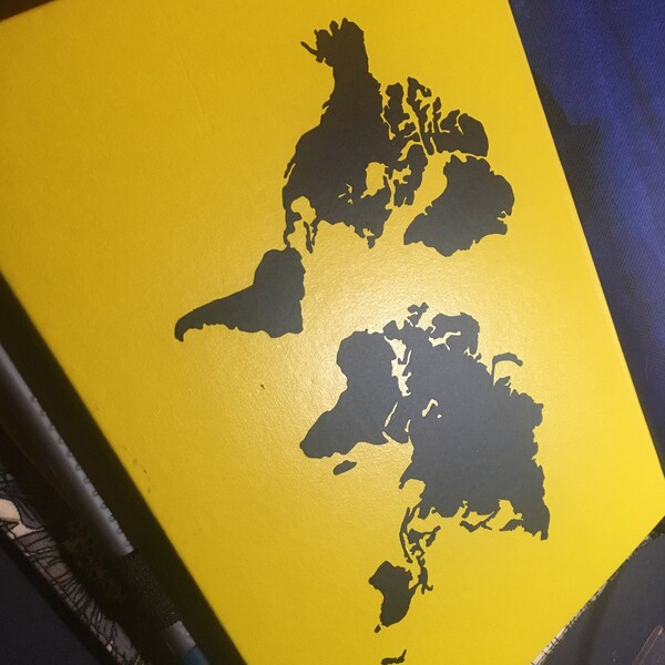 World Map Decal , World Map Sticker, Adventure Decal, Travel Decal, Car ...