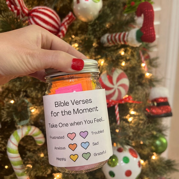 DIY Jar of Bible Verses for Emotions - Instant Download - Printable ...