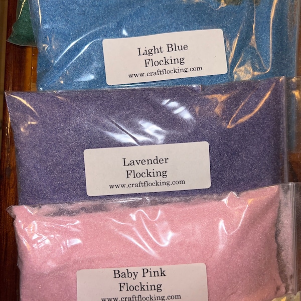 Flocking 1 Oz Pkg - 50 Colors Available!!! You Choose the Color You ...