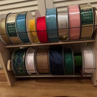 GSS Ribbon Organizer 24 Slimline Desk/ Wall Unit. EZ Load Individual ...