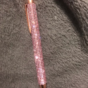 Colored Diamond Top Pen With Crystals. - Etsy