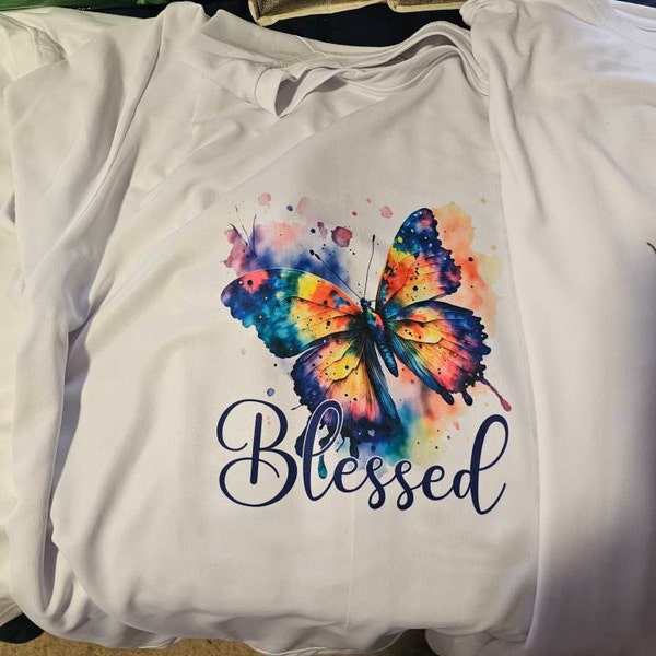 Christian Png, Blessed Butterfly Png, Butterfly Png, Sublimation ...