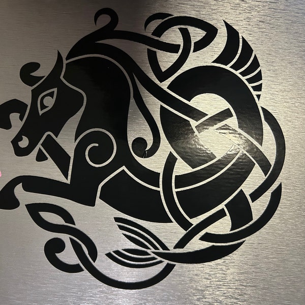 Celtic Knot Mythical Kelpie Vinyl Indoor Outdoor Decal - Etsy