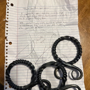 Hand Forged Shepherd's Hook Twisted Backsmith's Cross - Etsy