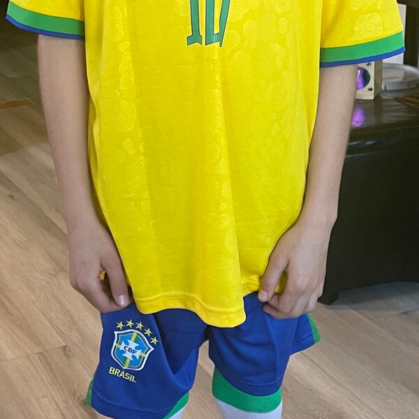 France 2024 Home Kylian Mbappe 10 Kids Soccer Uniform Jersey Shors ...